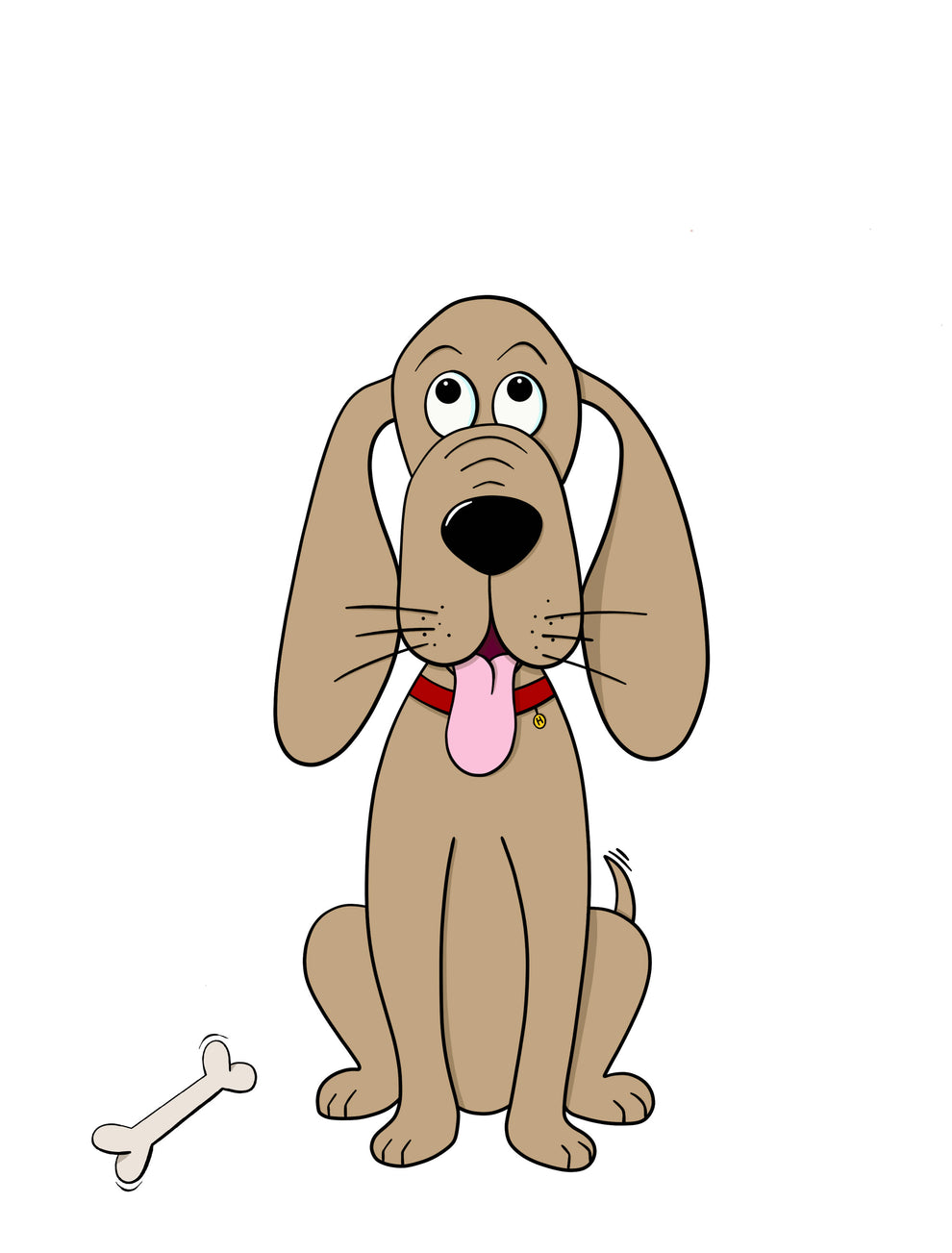 Harry the Hound Wall Sticker – thelittlehollowaycompany
